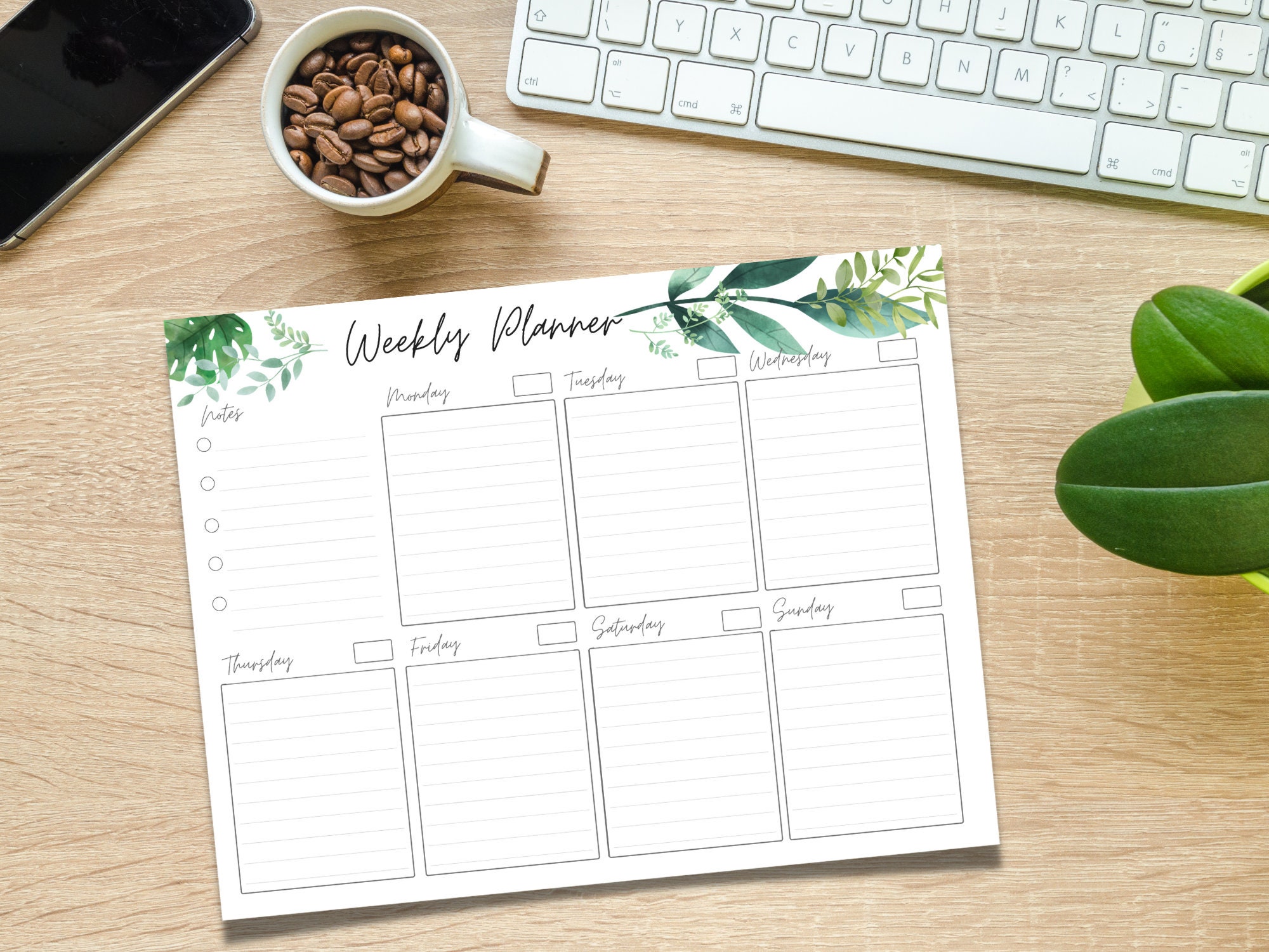 Weekly Planner Printable to Do List - Etsy