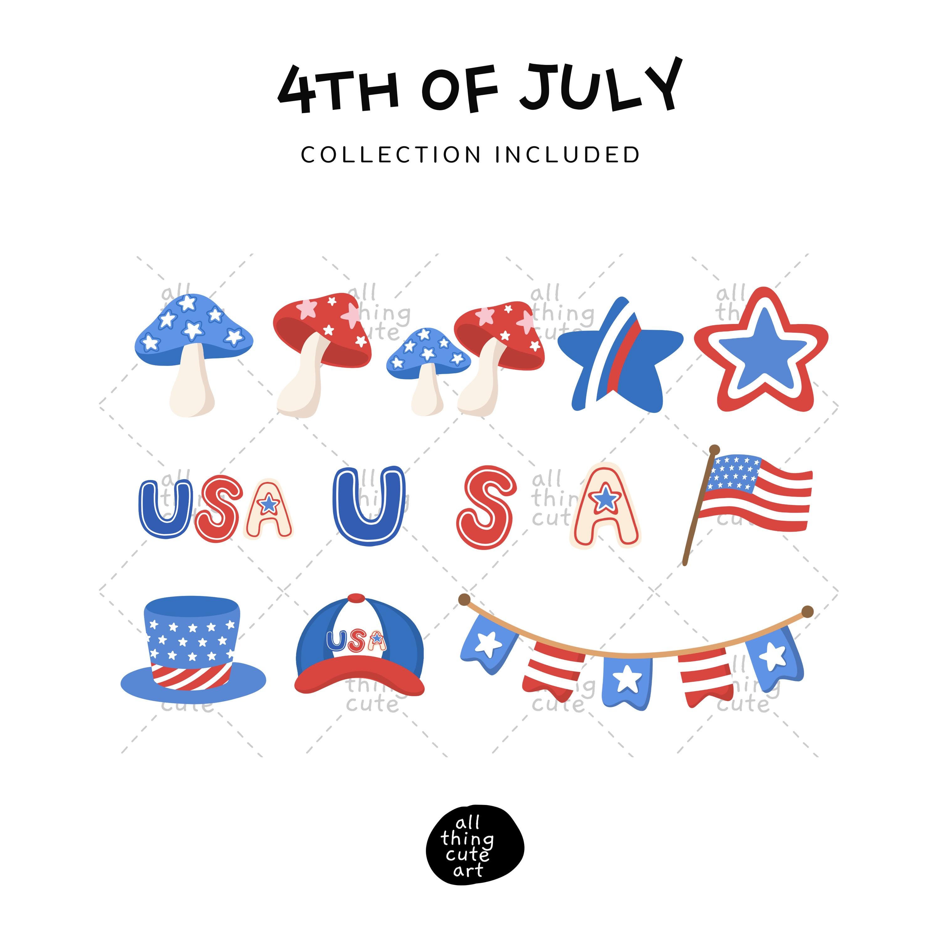Groovy 4th of July Retro PNG | Funky Disco Independence Day Clipart ...