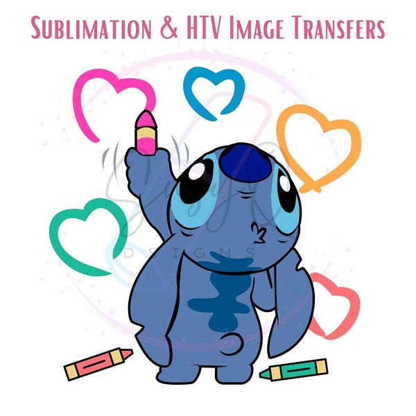 Stitch Sublimation Transfers - Etsy