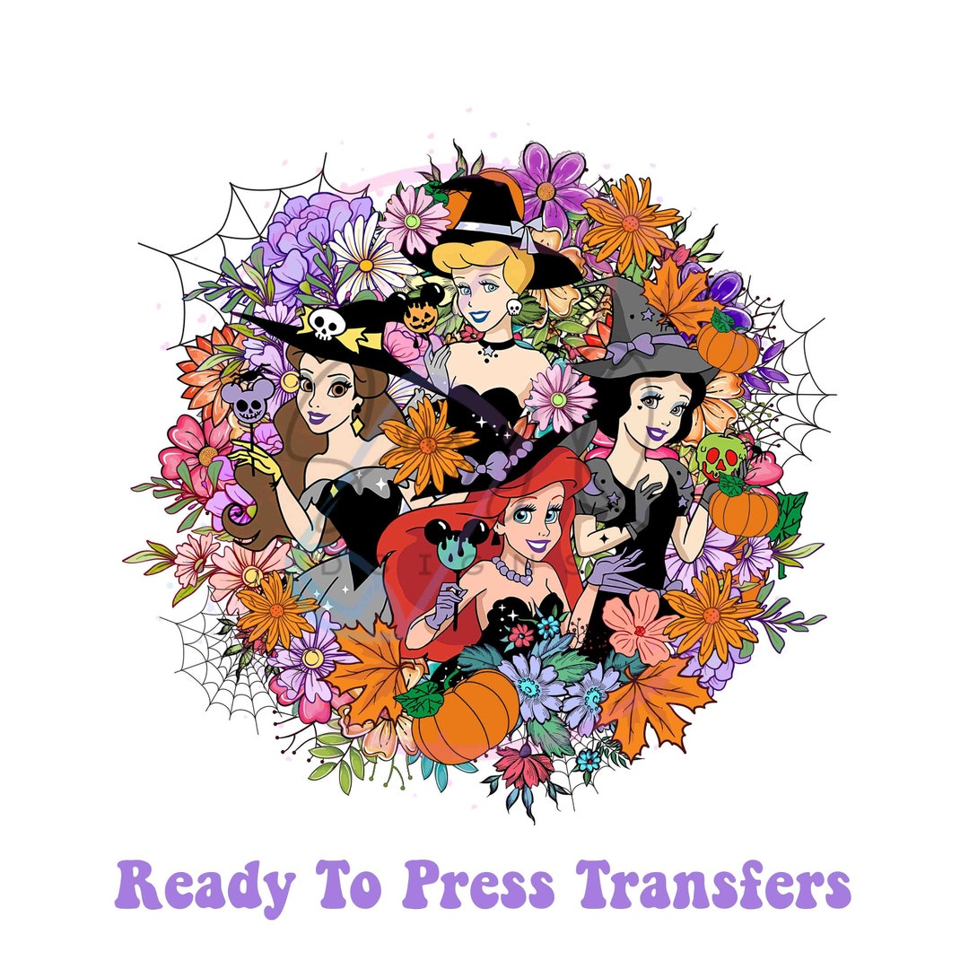 Ready to Press Spooky Princess HTV and Sublimation Image Transfer ...