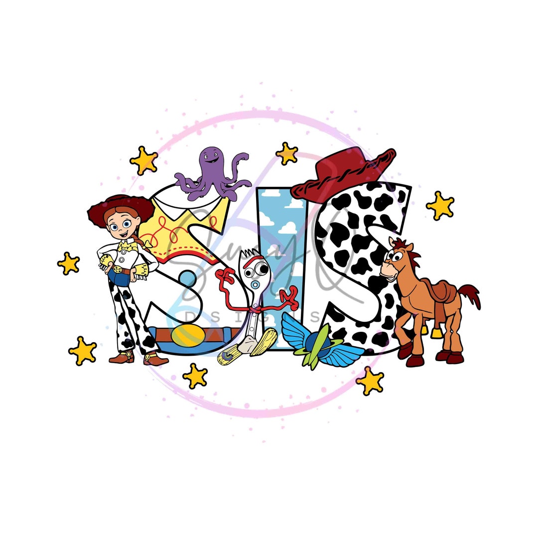 Toy Story Sis And Bro Image Transfers Toy Story Iron On Etsy
