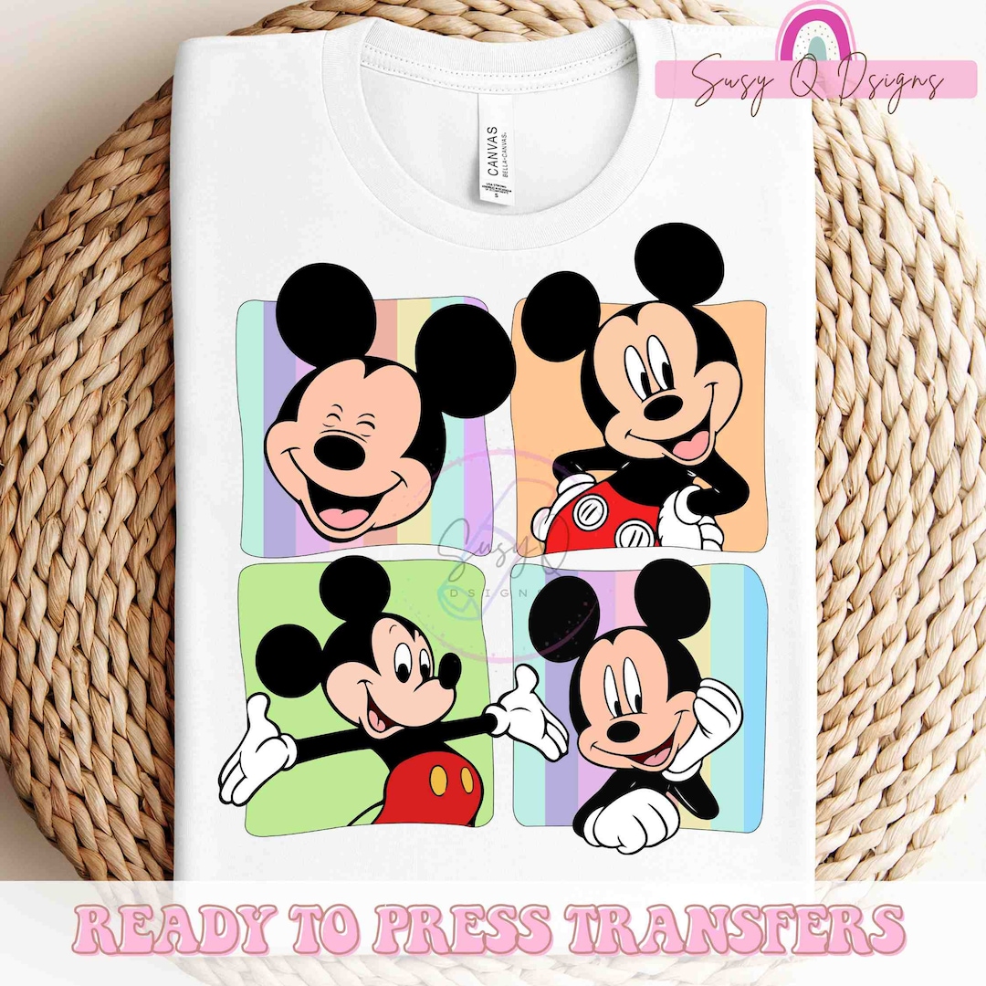 Mickey HTV and Sublimation Image Transfers, Mickey Friends Sublimation ...