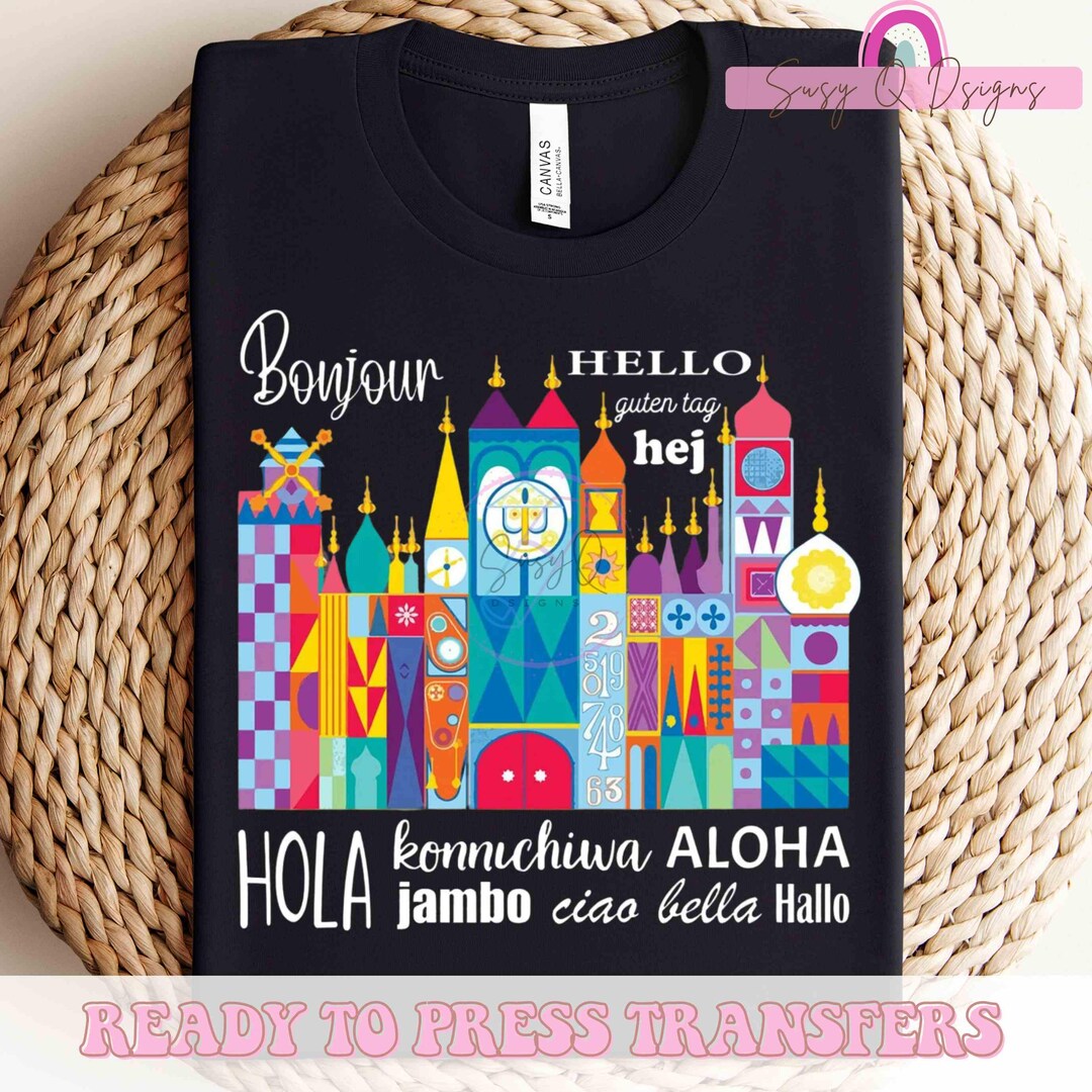 Disney Small World Image Transfers, Disney Sublimation Prints, Disney ...