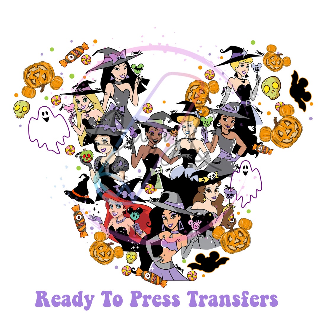 Ready to Press Spooky Princess HTV and Sublimation Image Transfer ...