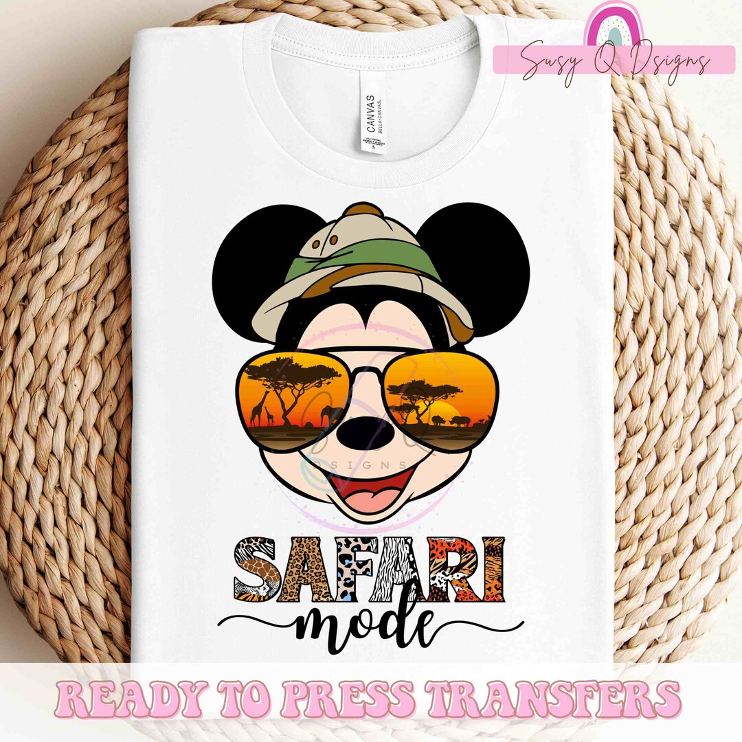 Mickey and Friends Safari Mode Vacation Image Transfers, Animal ...