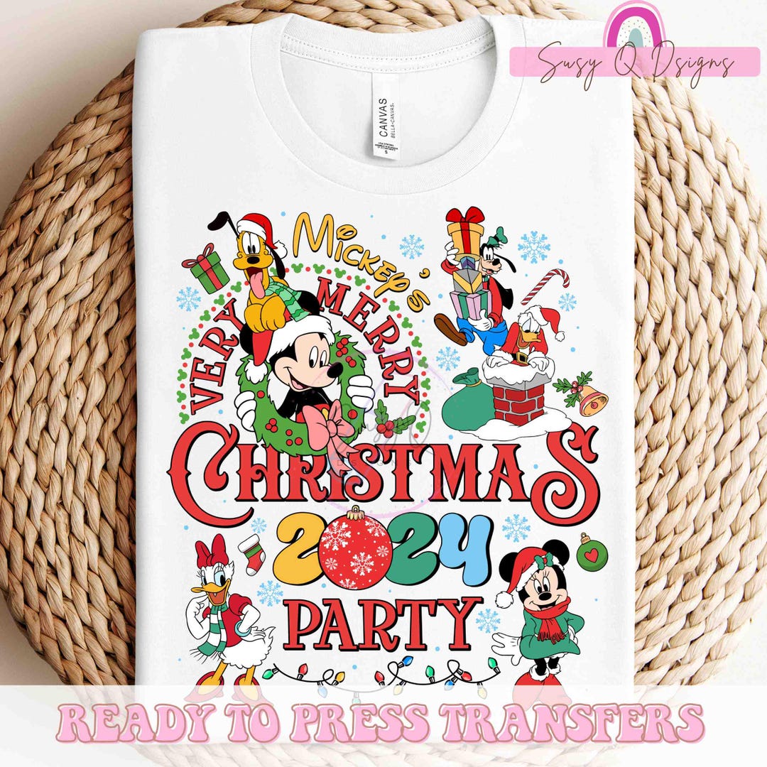 Mickey's Very Merry Christmas HTV and Sublimation Image Transfer ...