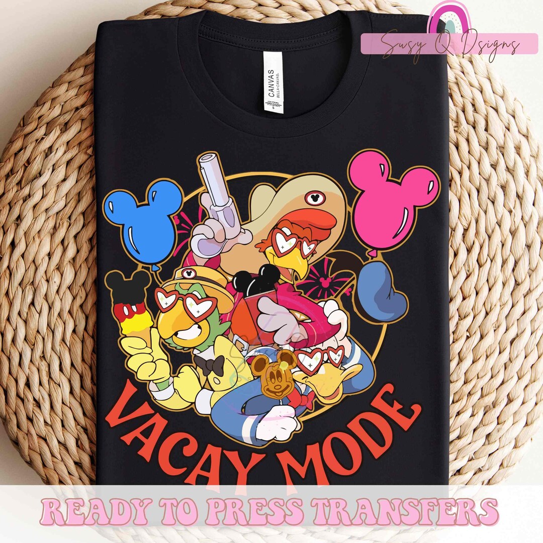 Vacay Mode HTV and Sublimation Image Transfers, Happiest on Earth HTV ...