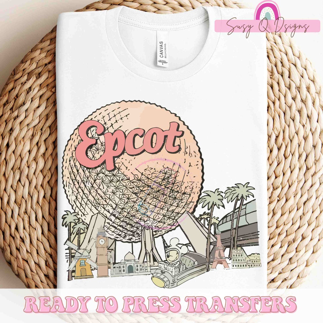Retro Epcot Image Transfers, Snacking Around the World Sublimation ...