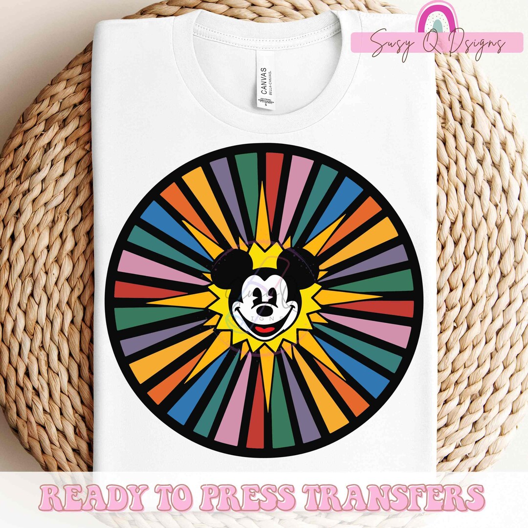 Mickey Wheel HTV and Sublimation Image Transfers, Mickey Friends ...
