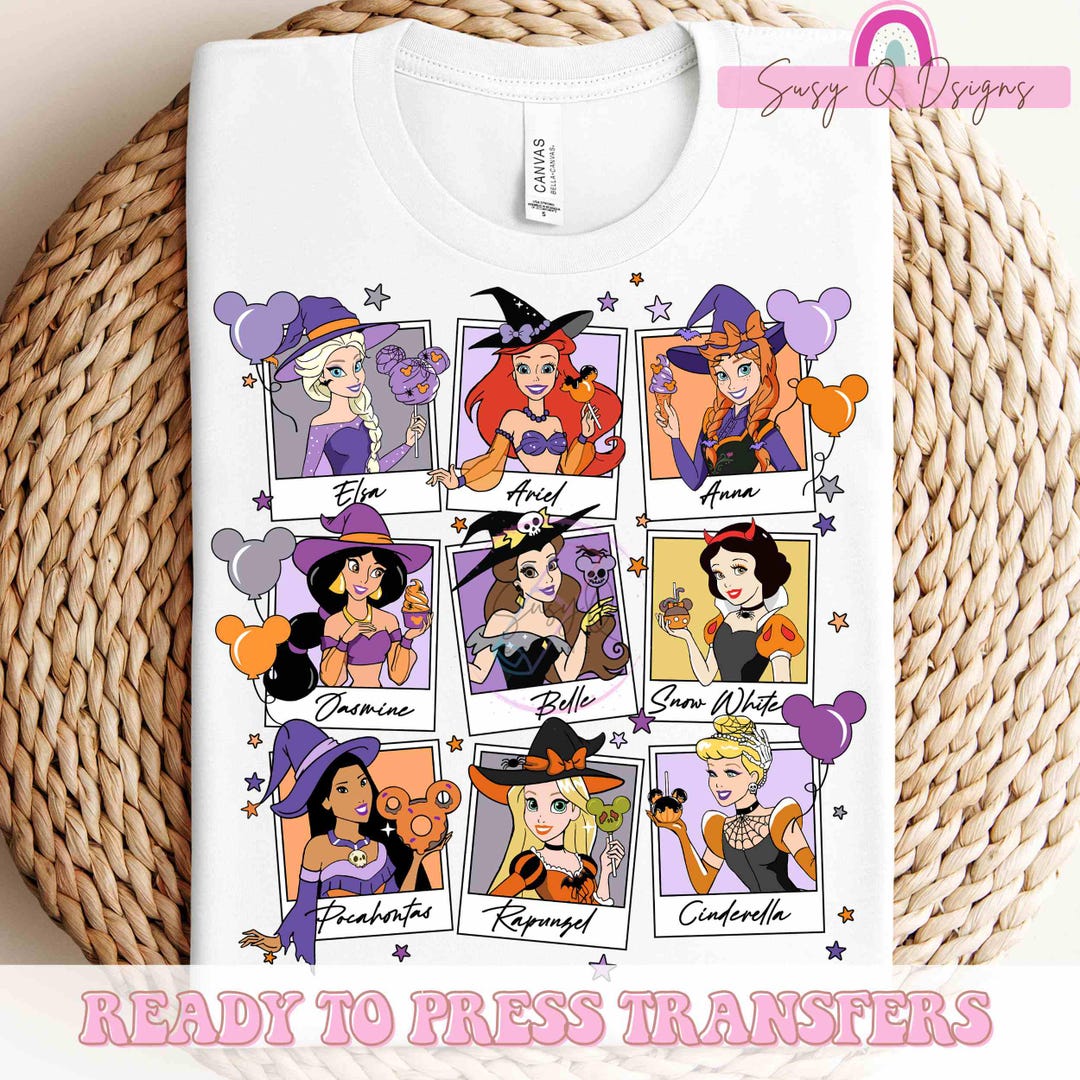 Princess Halloween HTV and Sublimation Image Transfer, Halloween ...