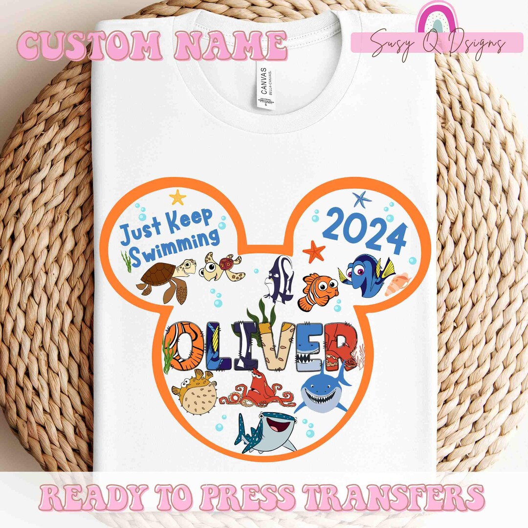 Nemo Custom Name HTV and Sublimation Image Transfer, Custom Toy Story ...