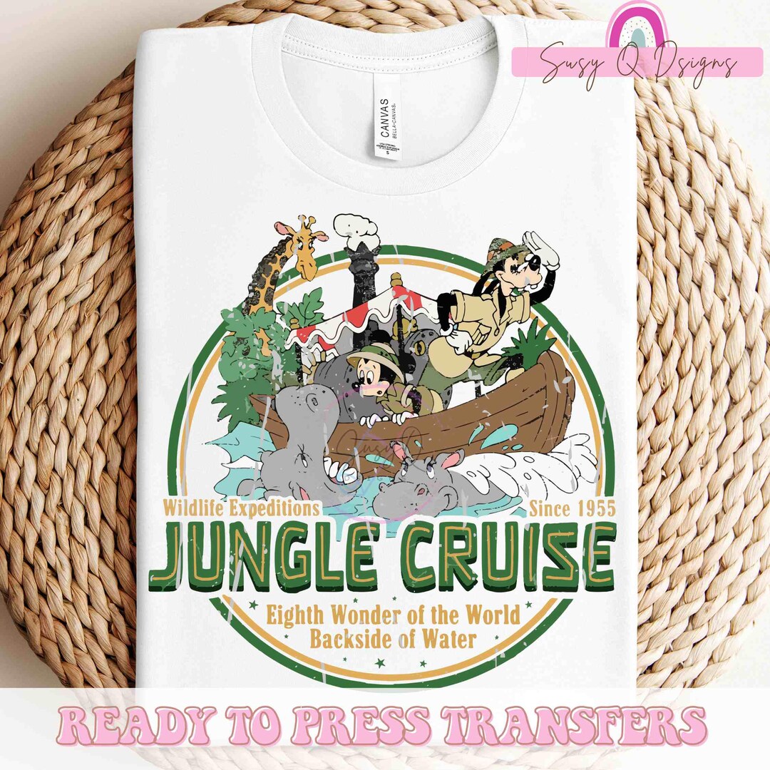 Jungle Cruise Disney Image Transfers, Safari Iron on Prints, Animal ...