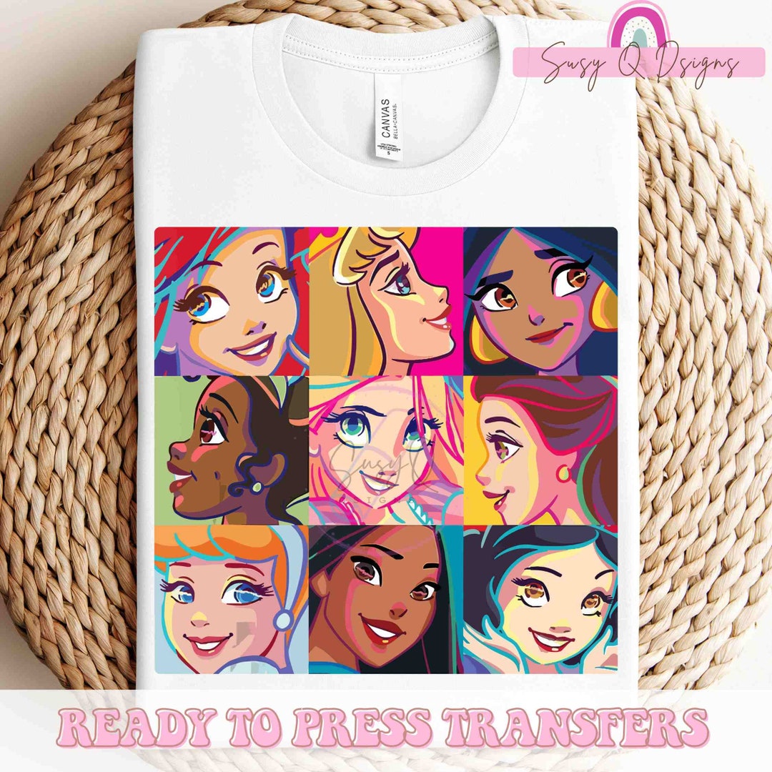 Disney Princesses HTV and Sublimation Image Transfers, Disney Princess ...