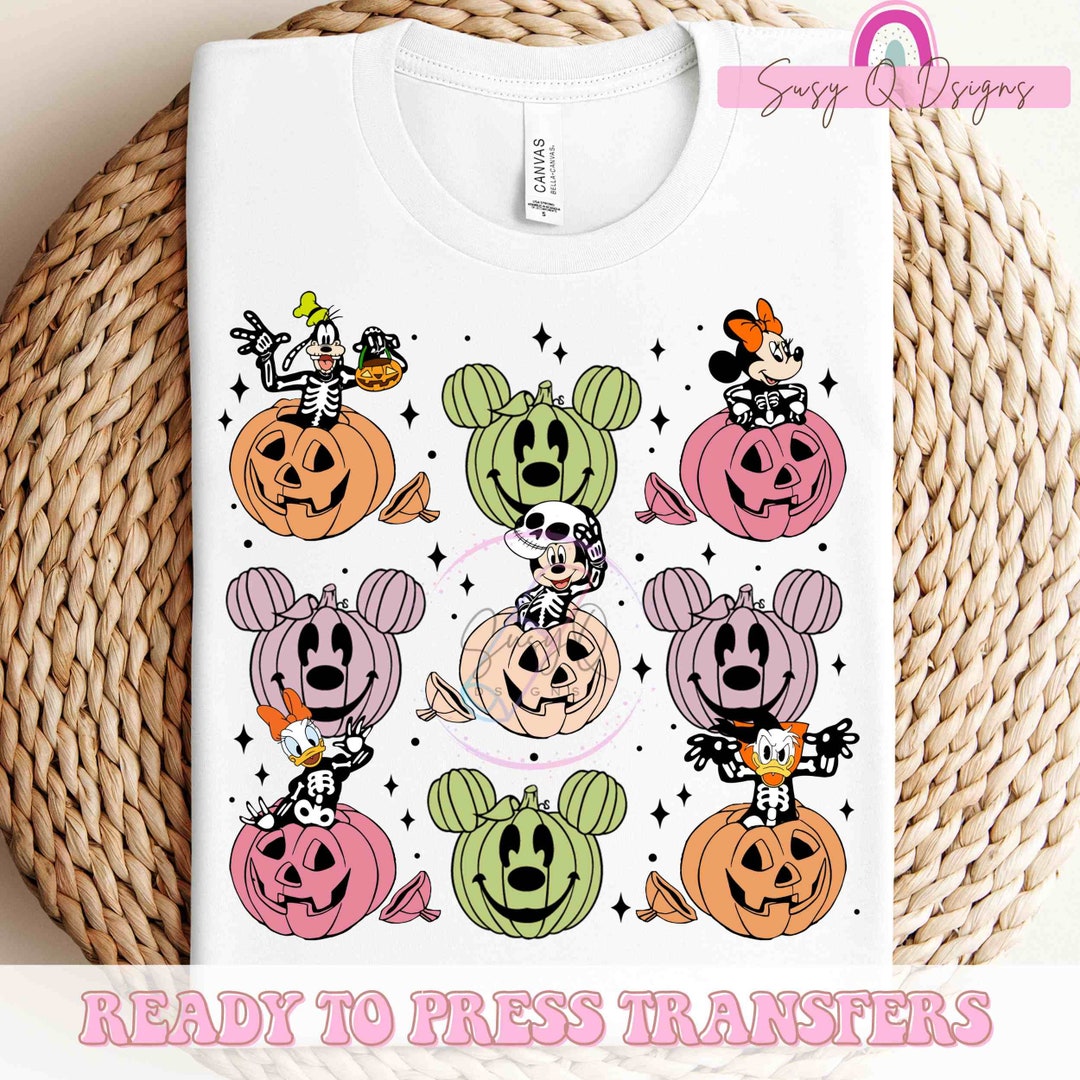 Mickey and Friends Pumpkins HTV and Sublimation Image Transfer ...