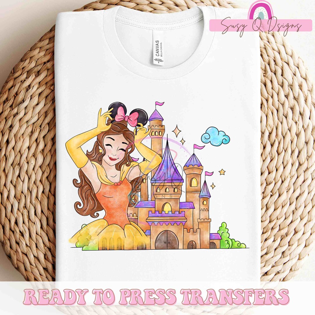 Disney Princess Belle Image Transfers, Disney Princess Vacation ...