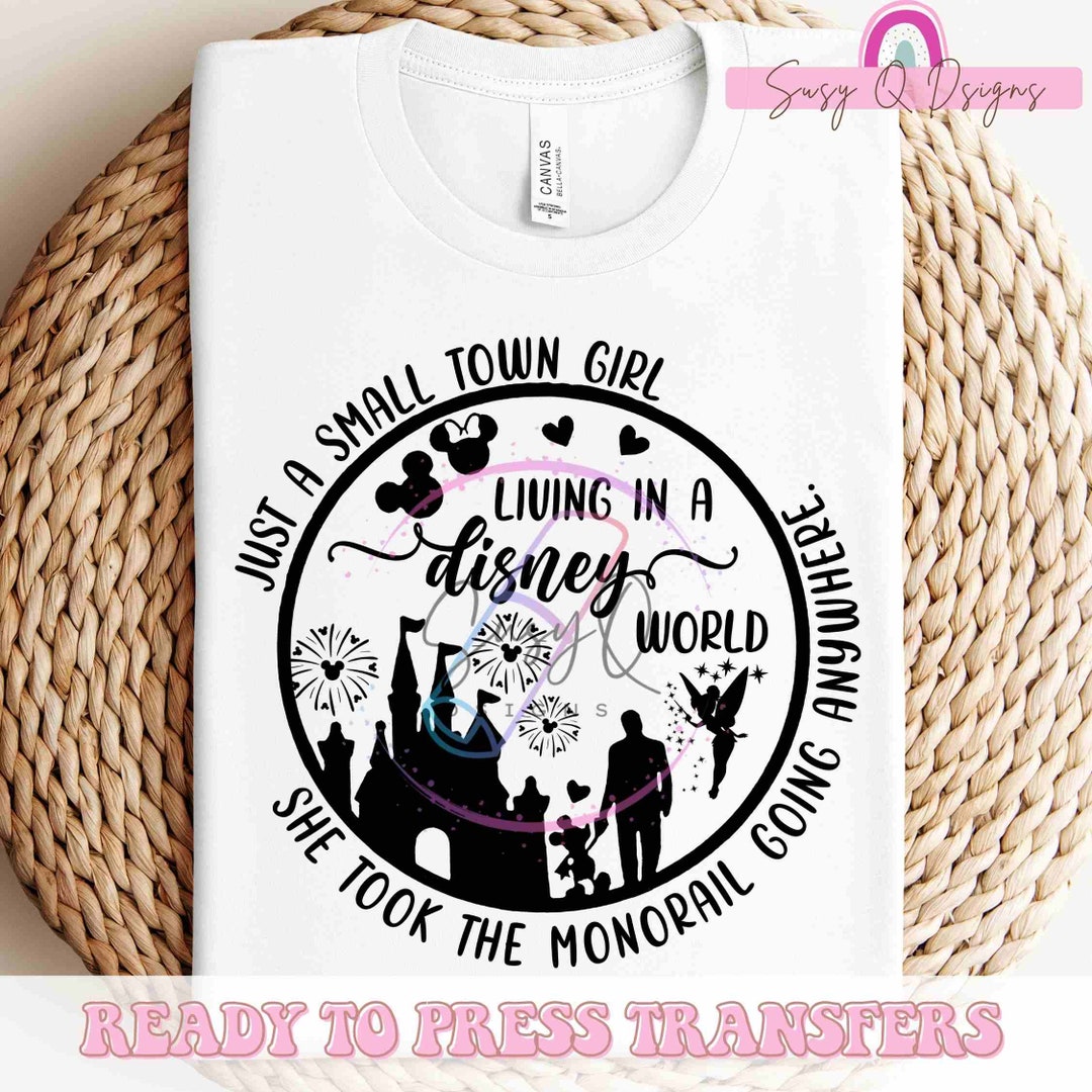 Disney Small Town Girl Image Transfers, Disney Sublimation Prints ...