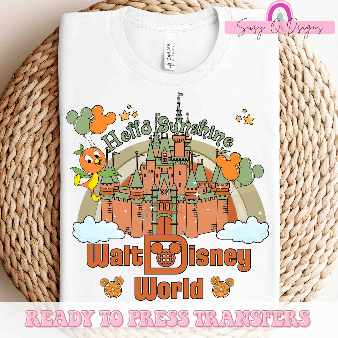 Orange Bird Castle Image Transfers, Moana Iron on Prints, Moana ...