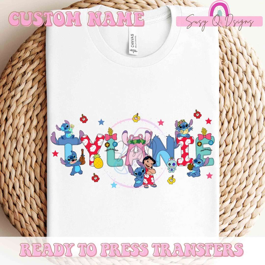 Ready to Press Custom Stitch Name HTV and Sublimation Image Transfer ...