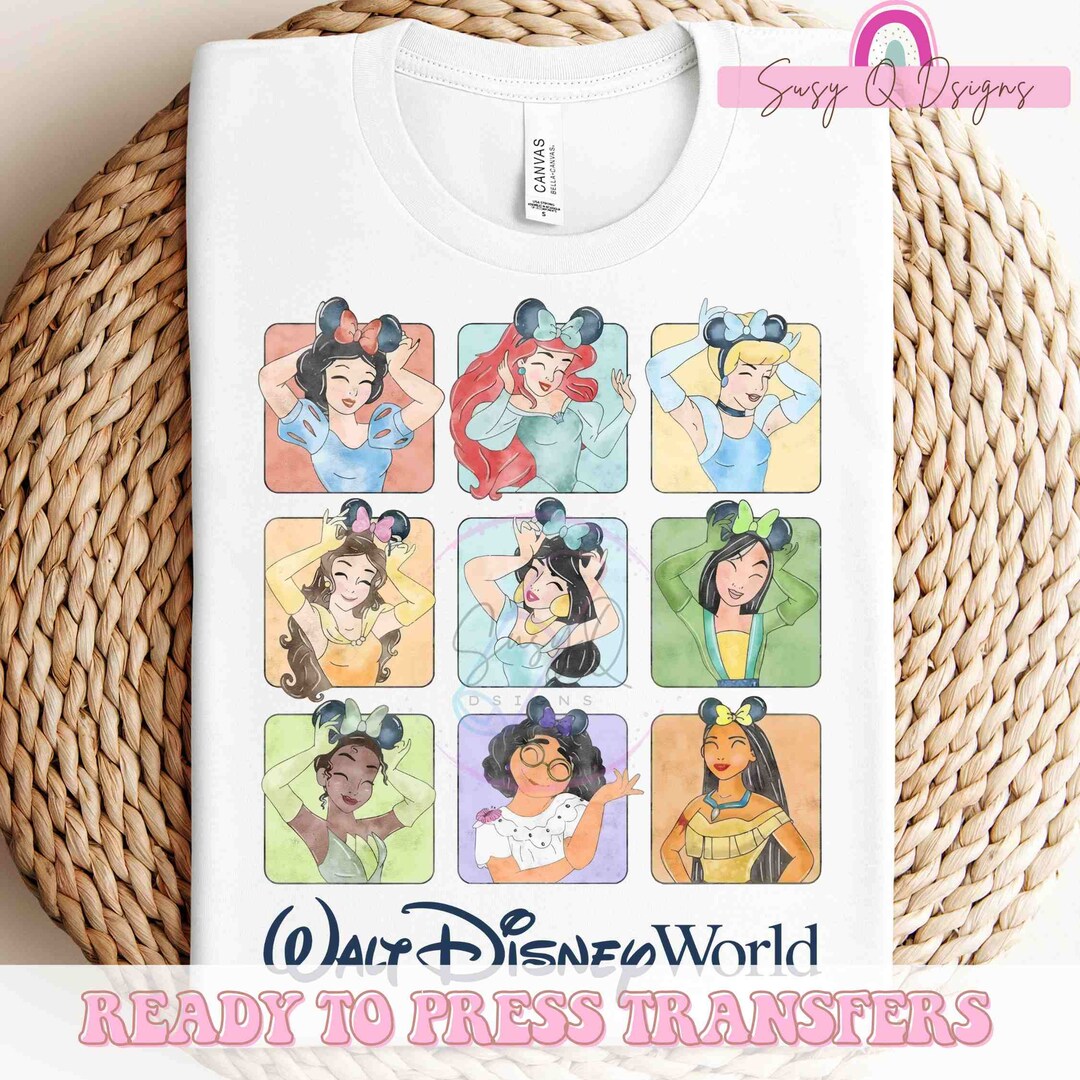 Princess Image Transfers, Elsa Sublimation Prints, Princess Sublimation ...