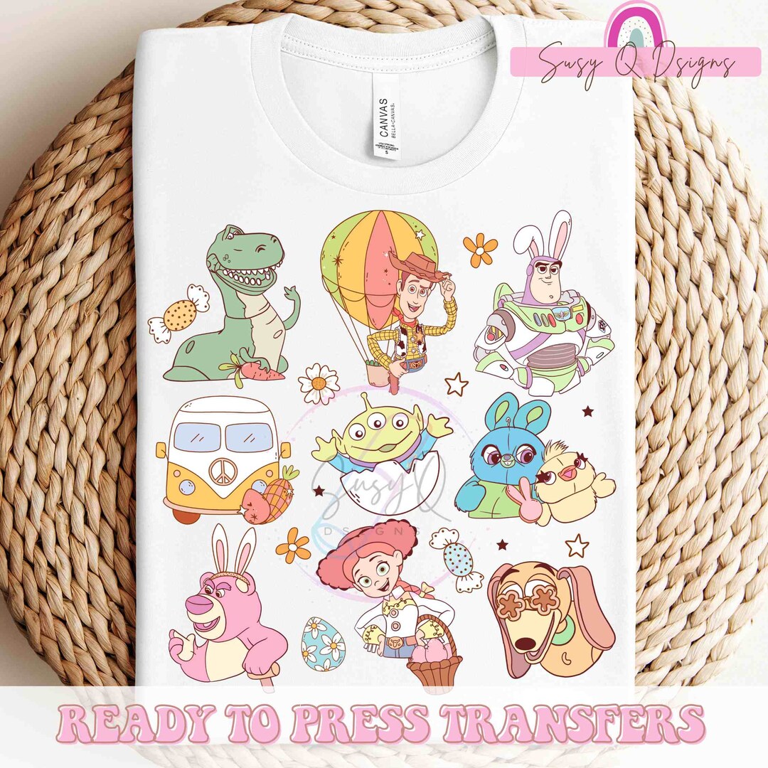 Toy Story Easter HTV and Sublimation Image Transfers, Toy Story Iron on ...