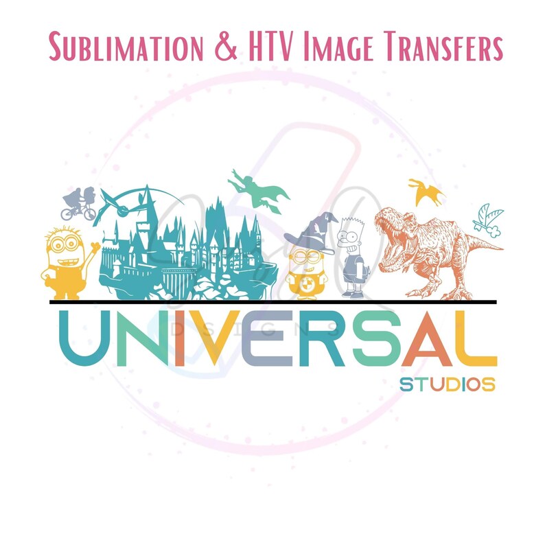 Universal Studios Image Transfers Universal Studios Family - Etsy