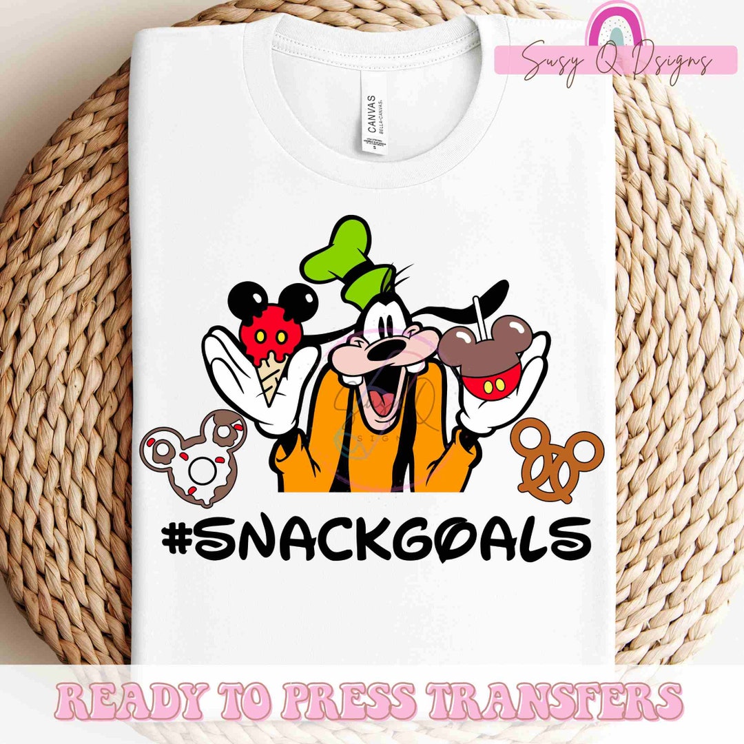 Goofy Snack Goals HTV and Sublimation Image Transfers, Disney Family ...
