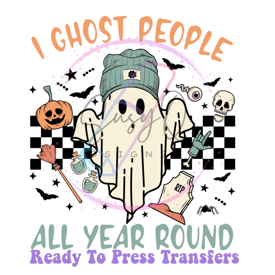 Ready to Press I Ghost People HTV and Sublimation Image Transfer ...