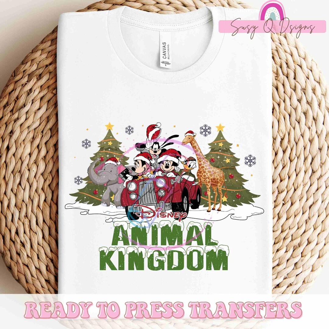 Ready to Press Christmas Animal Safari HTV and Sublimation Image ...