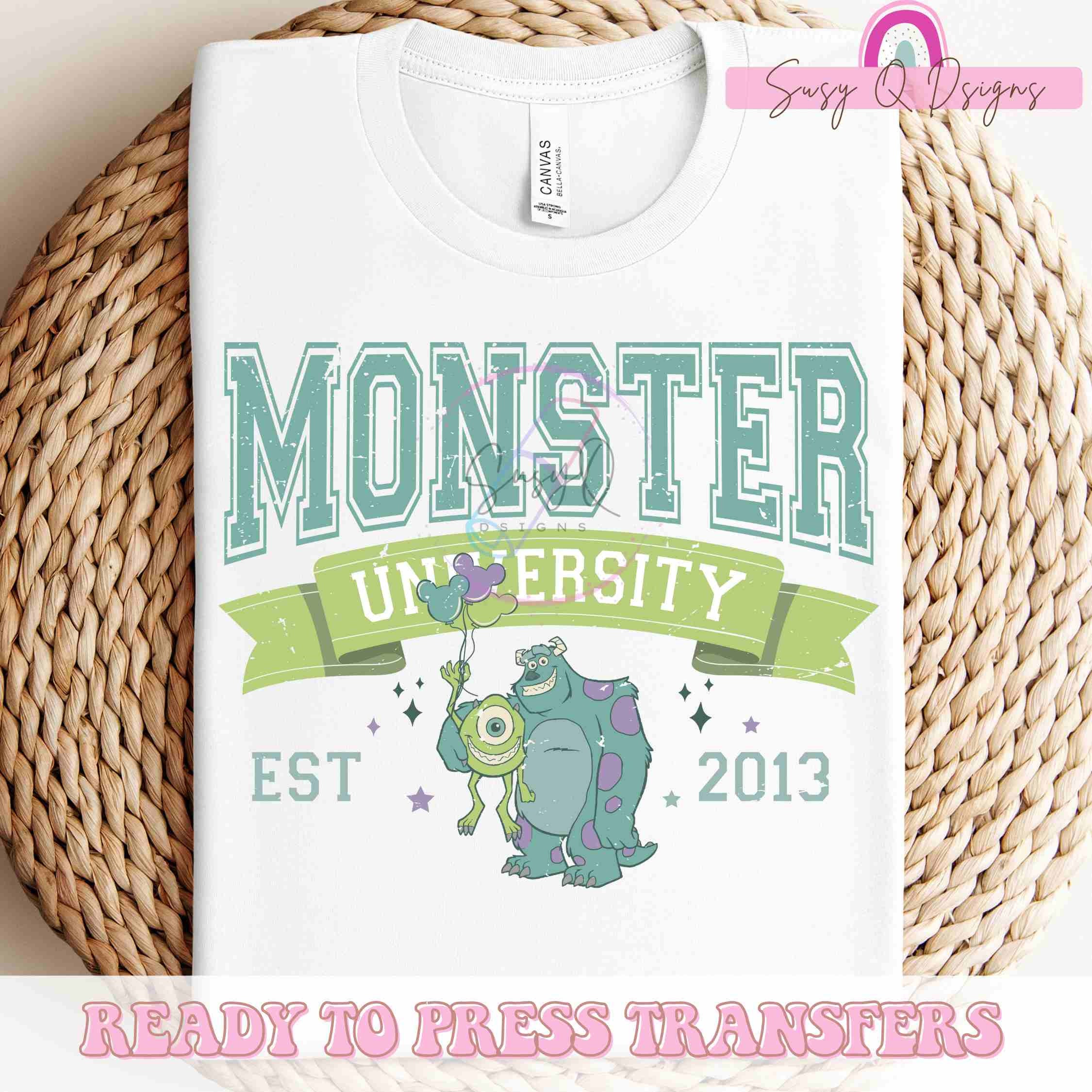 Monster HTV and Sublimation Image Transfers, Monsters Iron on Prints ...
