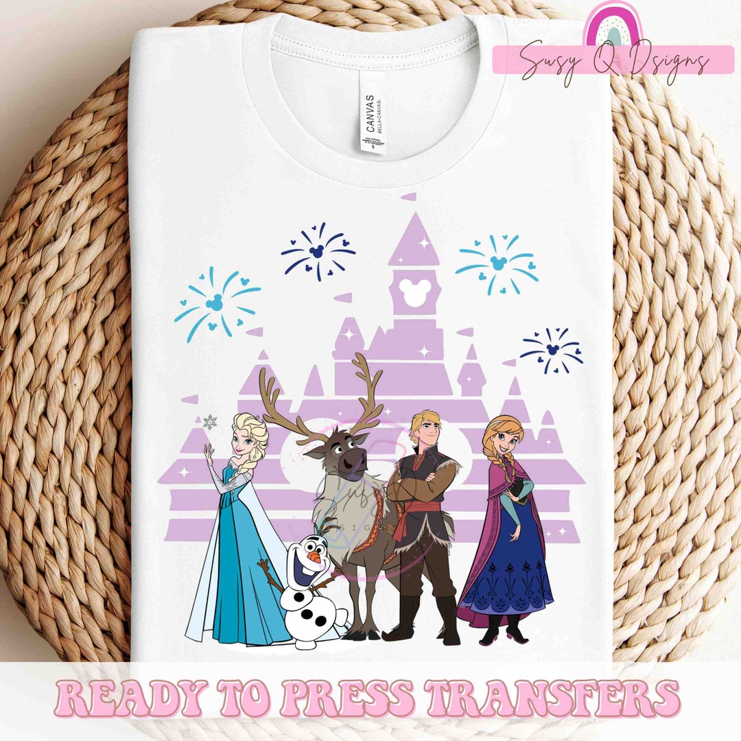 Frozen Castle Image Transfers, Elsa and Anna Sublimation Prints, Elsa ...