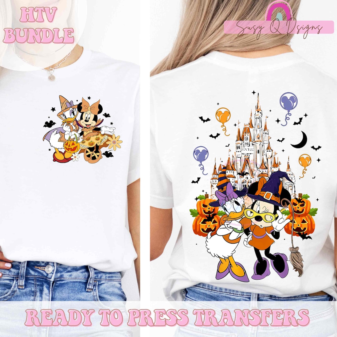 Minnie Daisy Halloween Bundle Set HTV Transfers, Disney Mickey ...