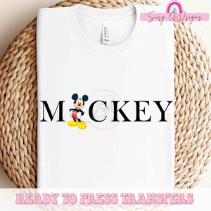 Mickey HTV and Sublimation Image Transfer, Family Vacation Transfers ...