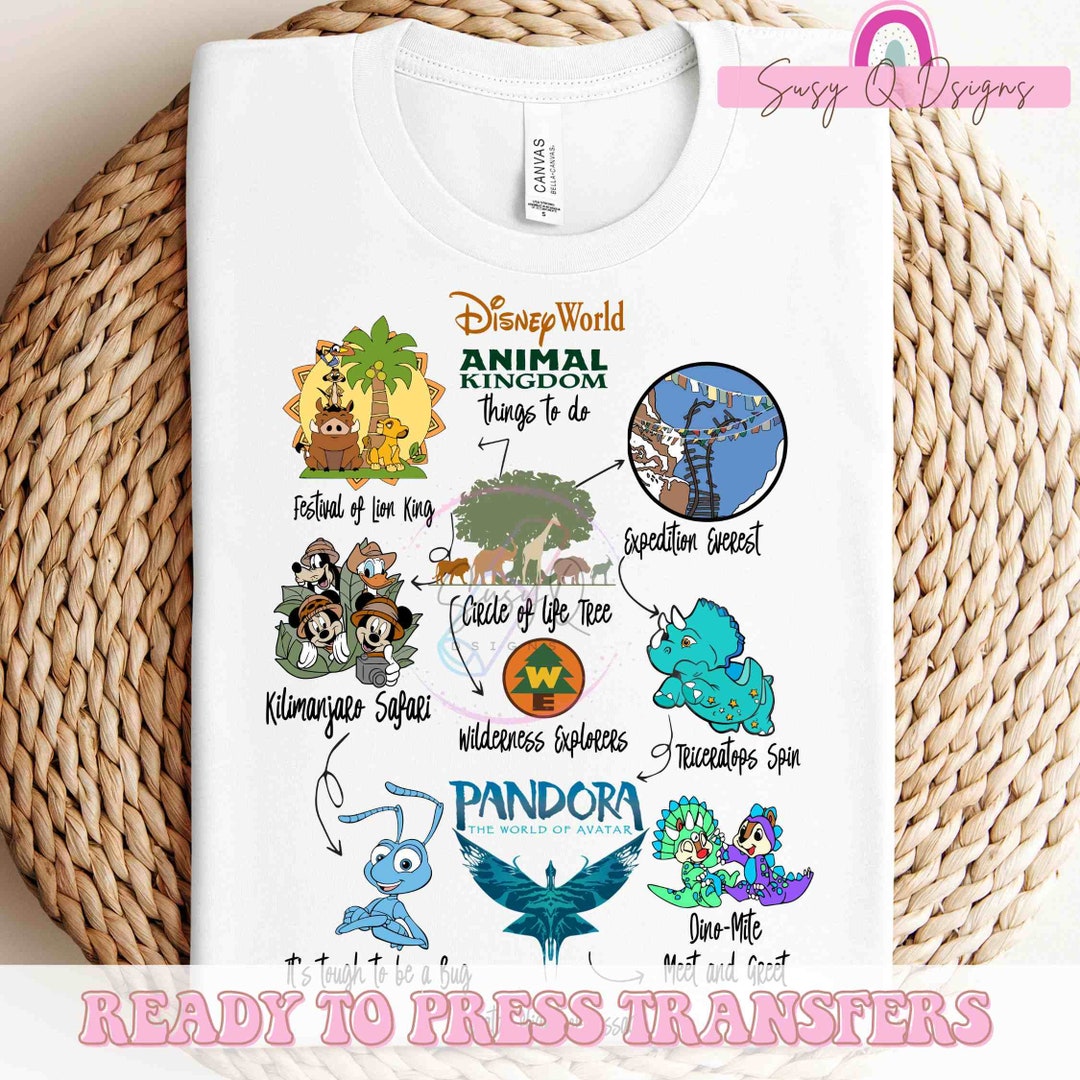 Safari Kingdom Image Transfers, Animal Vacation Iron on Prints, Animal ...
