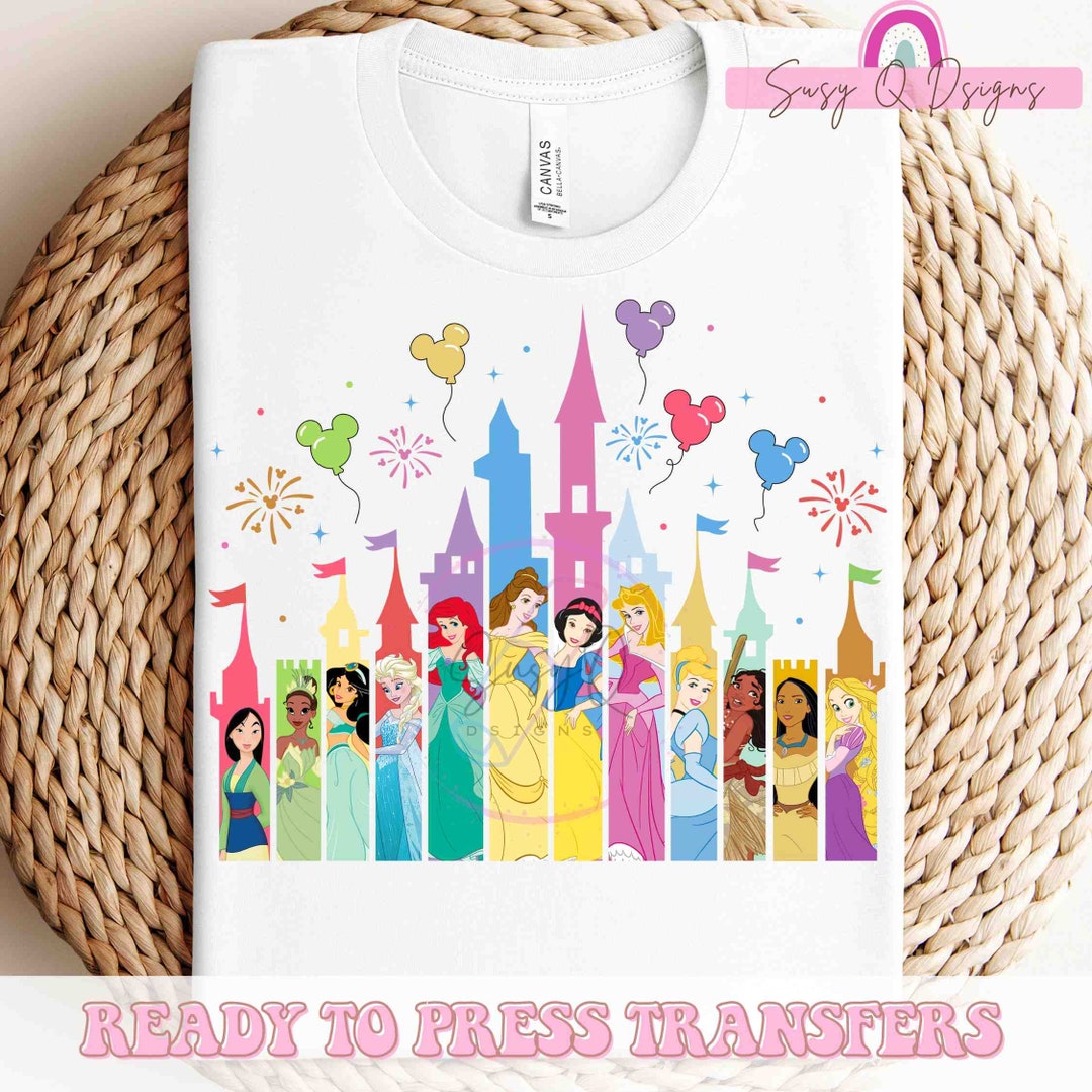 Disney Princess Castle Image Transfers, Disney Princess Vacation ...