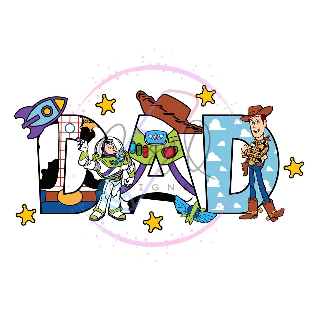 Toy Story Mom Dad Image Transfers, Toy Story Iron on Prints, Toy Story ...