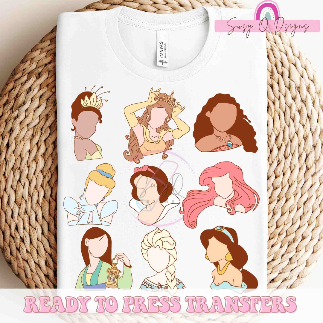 Princess Squad Image Transfers, Disney Family Vacation Sublimation ...