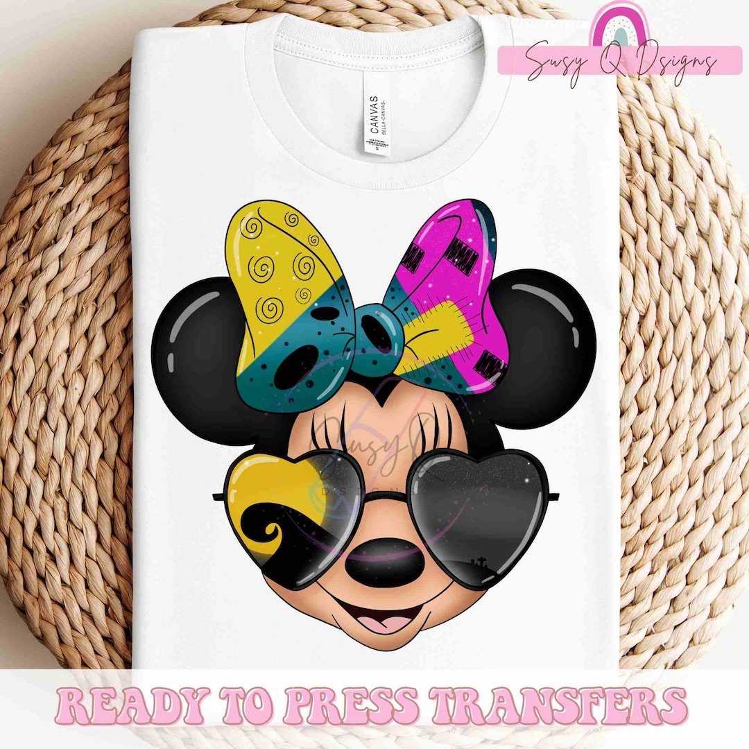 Nightmare Minnie Image Transfers, Disney Minnie Iron on Prints, Minnie ...