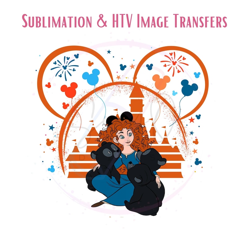 Disney Princess Castle Image Transfers, Disney Sublimation Prints ...