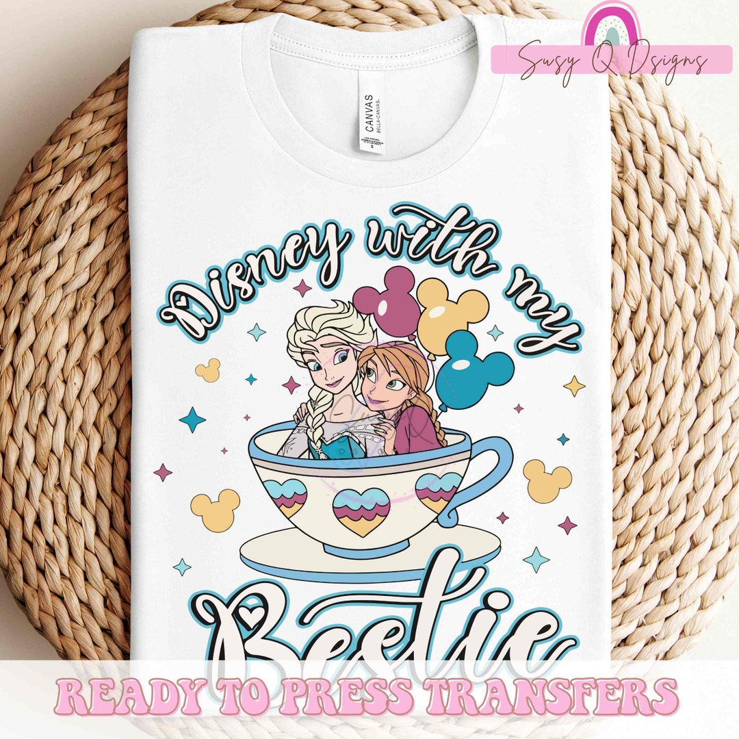 Elsa Anna Besties Image Transfers, Elsa and Anna Sublimation Prints ...