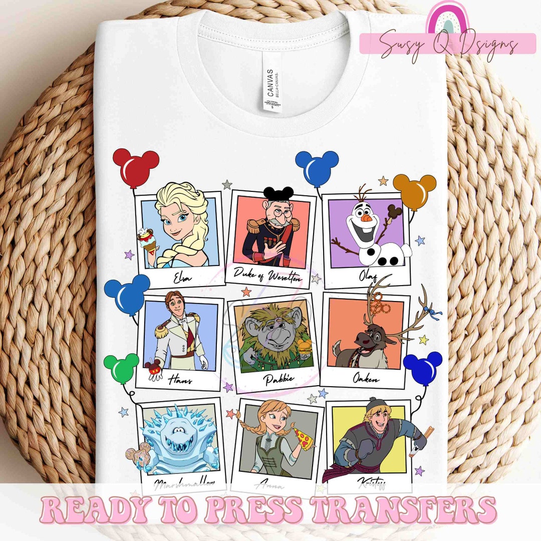 Frozen Friends HTV and Sublimation Image Transfers, Disney Princess ...
