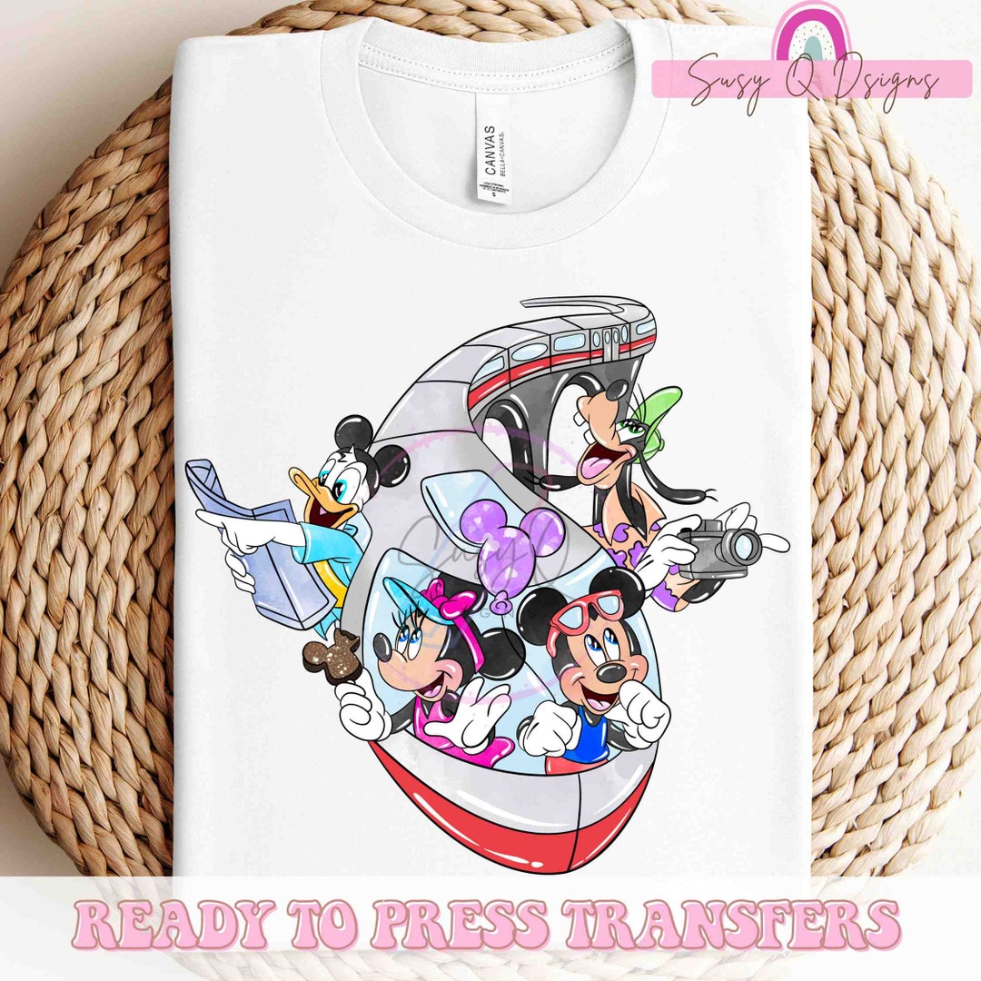 Mickey and Friends Train HTV and Sublimation Image Transfers, Disney ...
