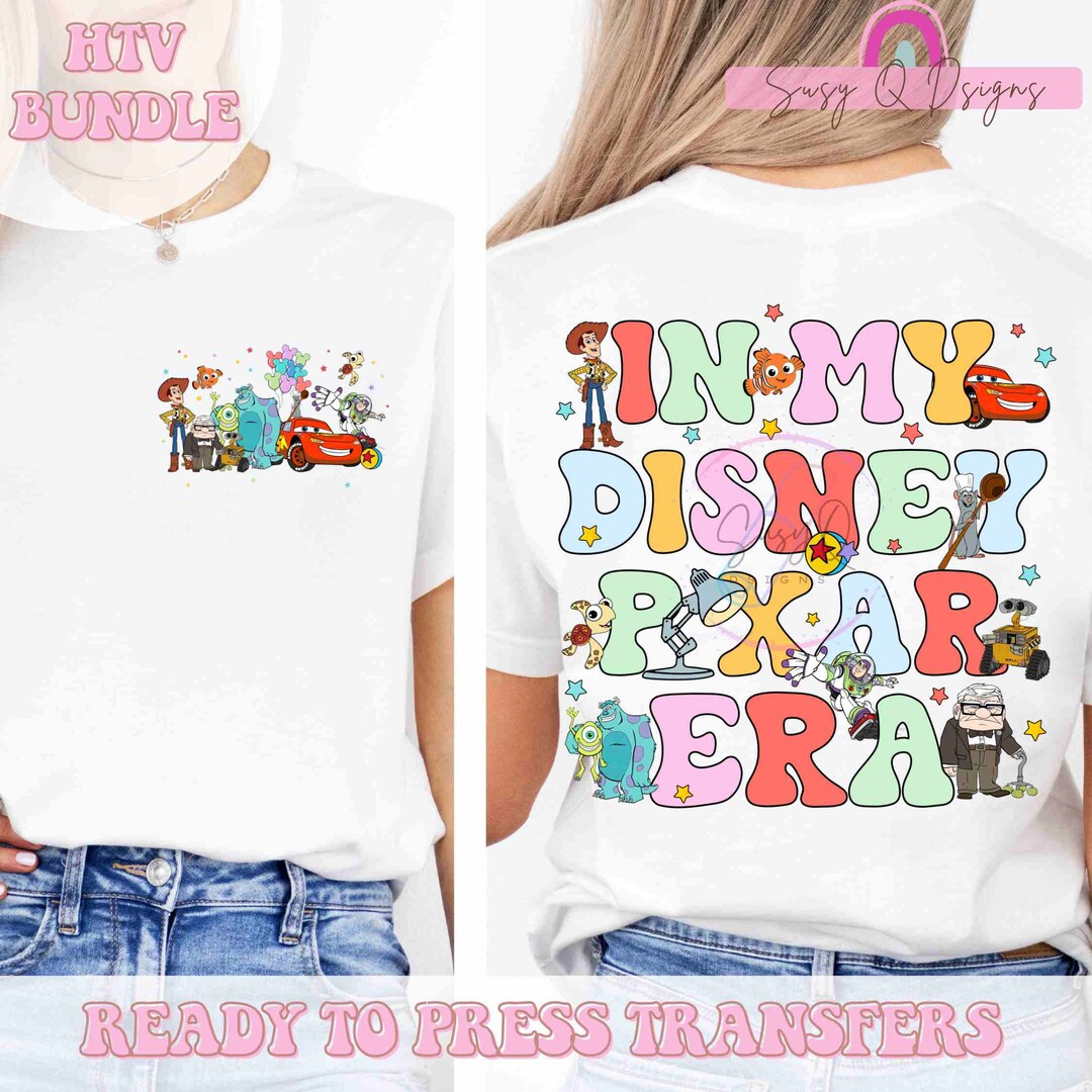 In My Disney Pixar Bundle Set HTV Transfers, Disney Pixar HTV Iron On ...