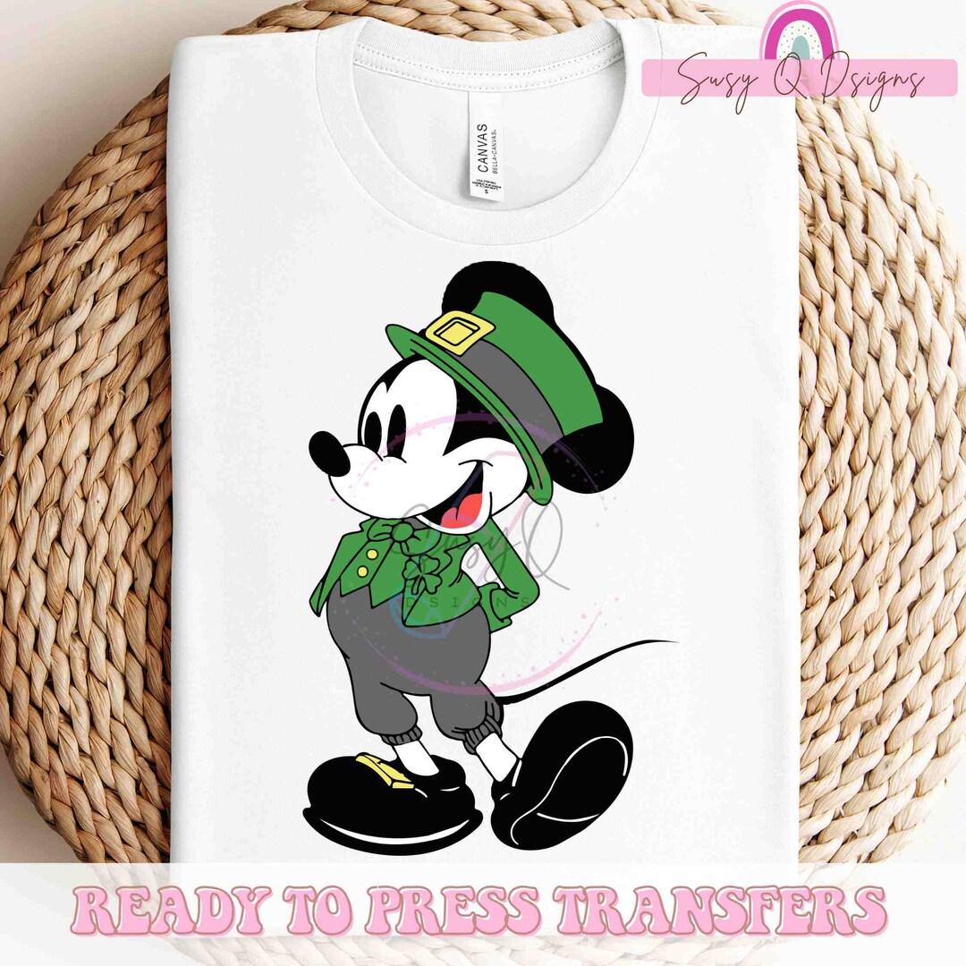 Mickey St.patricks HTV and Sublimation Image Transfers, Disney St ...