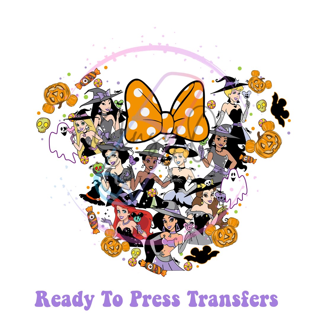 Ready to Press Spooky Princess HTV and Sublimation Image Transfer ...