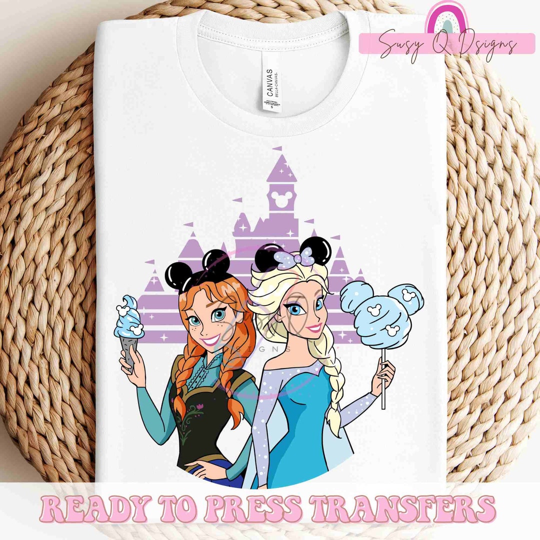 Frozen Castle Image Transfers, Elsa and Anna Sublimation Prints, Elsa ...