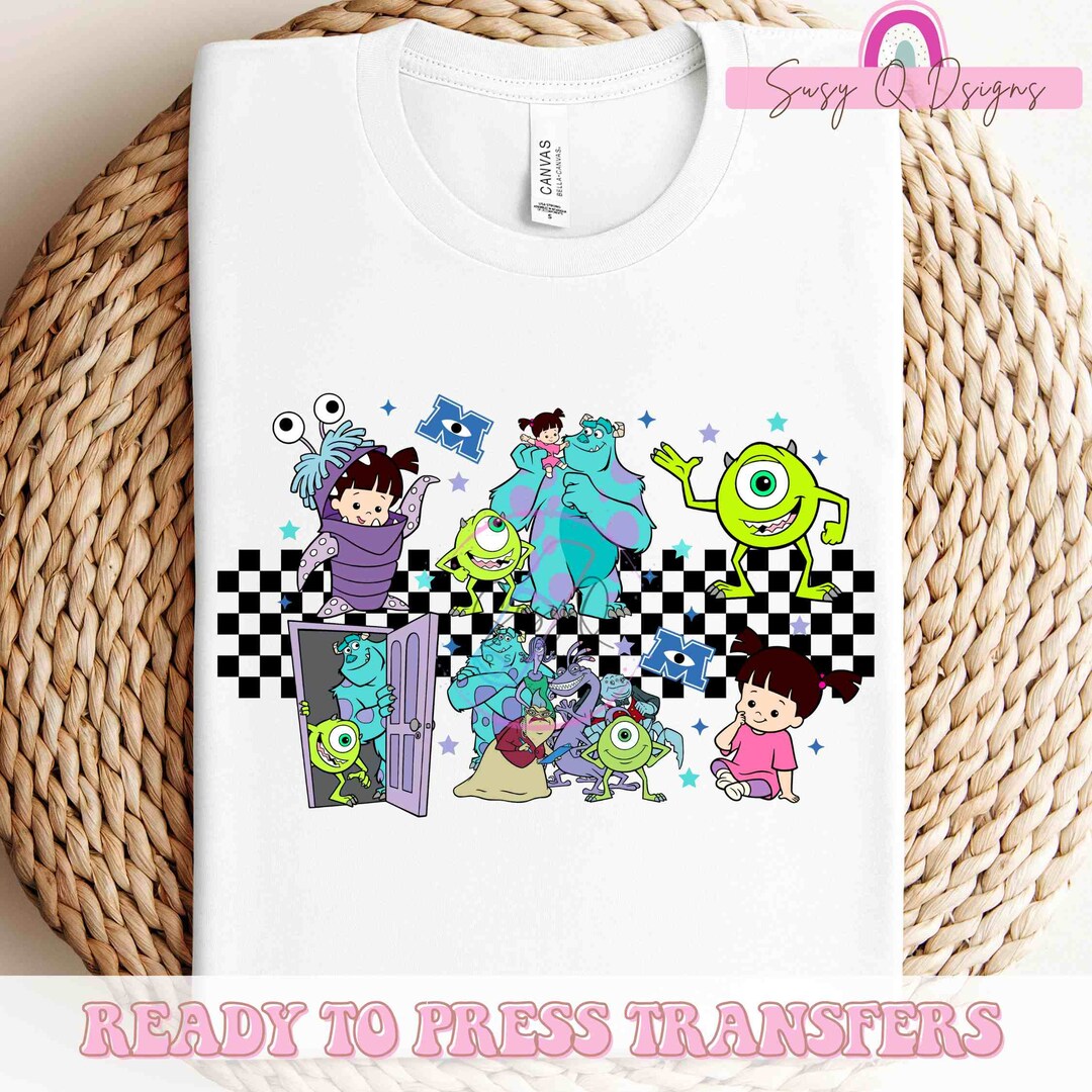 Monsters Checkered HTV and Sublimation Image Transfers, Monsters Iron ...