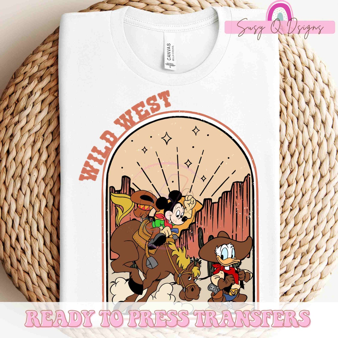 Mickey and Donald Wild West HTV and Sublimation Image Transfers ...