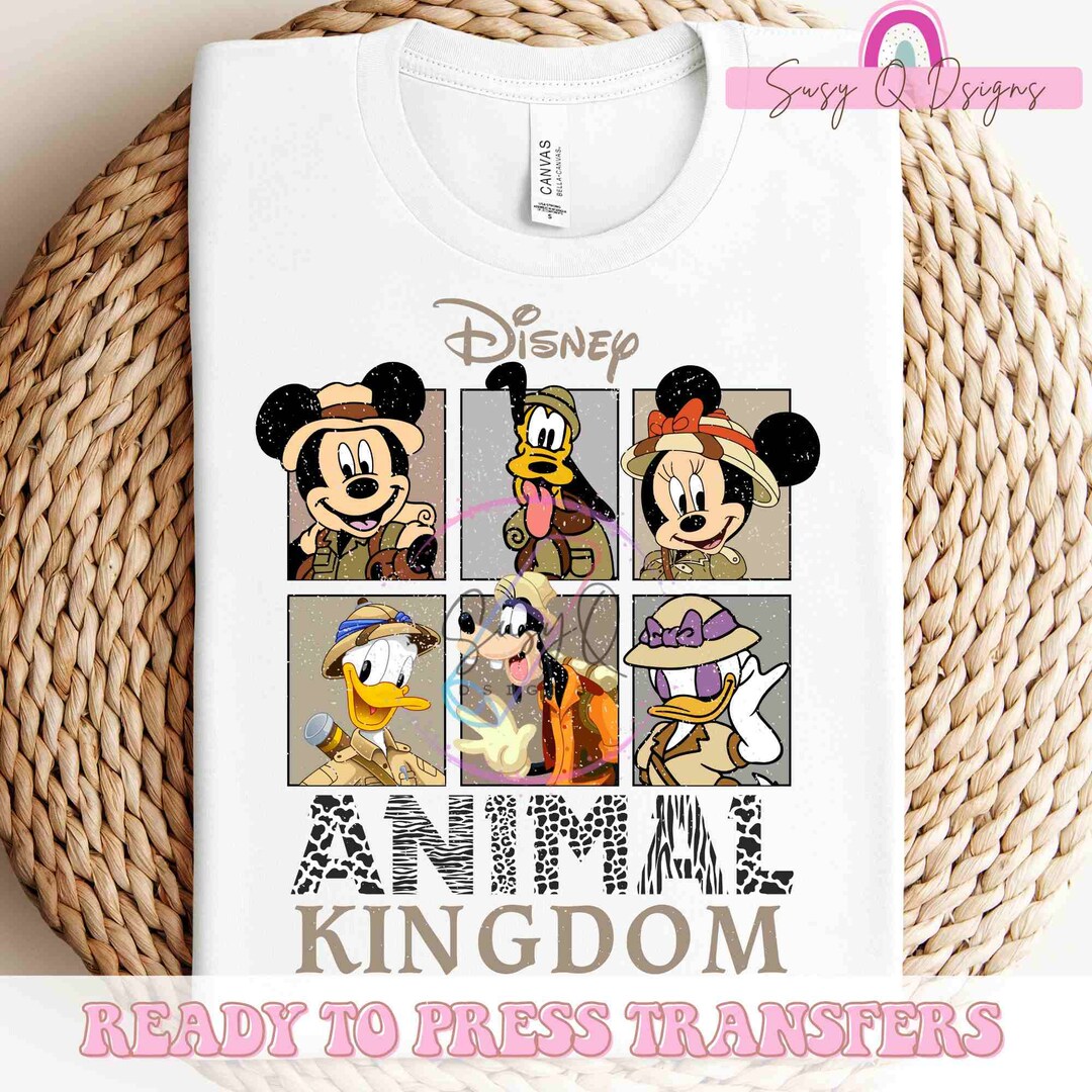 Animal Safari Vacation Image Transfers, Animal Vacation Iron on Prints ...