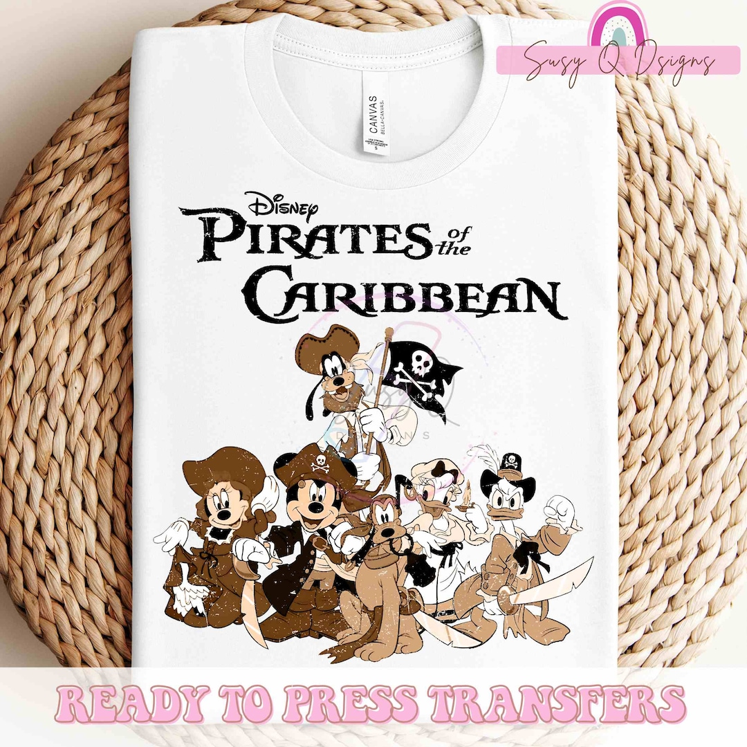 Mickey and Friends Pirates HTV and Sublimation Image Transfers, Mickey ...