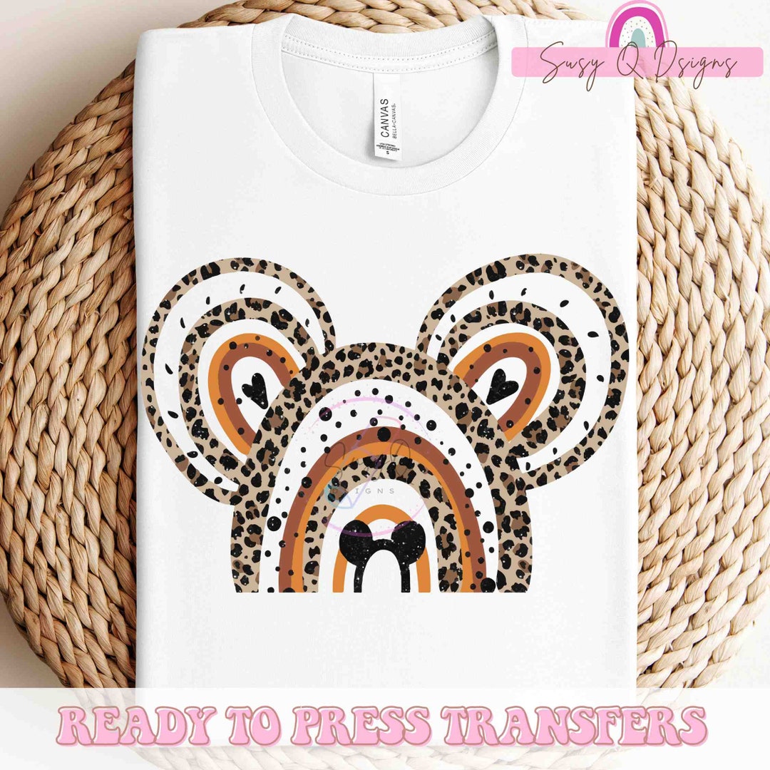 Animal Safari Rainbow Image Transfers, Animal Vacation Iron on Prints ...